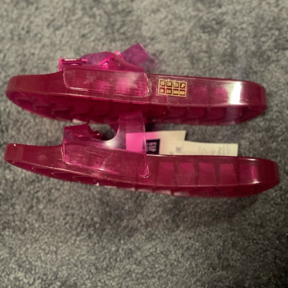 GAP | Shoes | Nwt Neon Pink Gap Slides Jelly Sandals Girl Size 34 ...